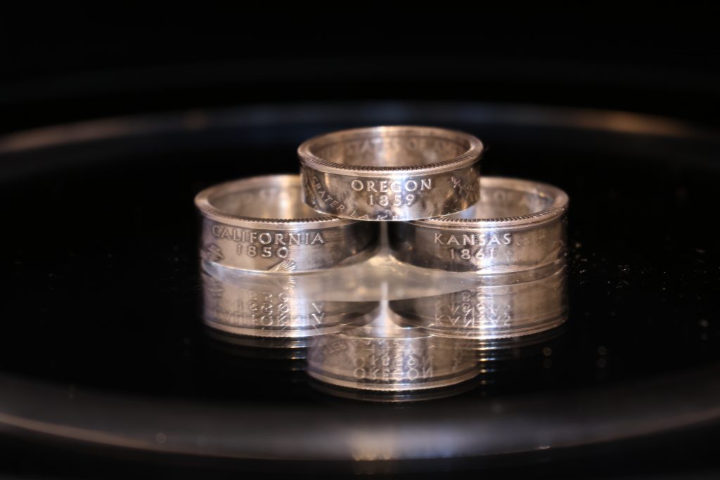 Copper Clad State Quarter Coin Ring Series - SouthWind Coin Rings