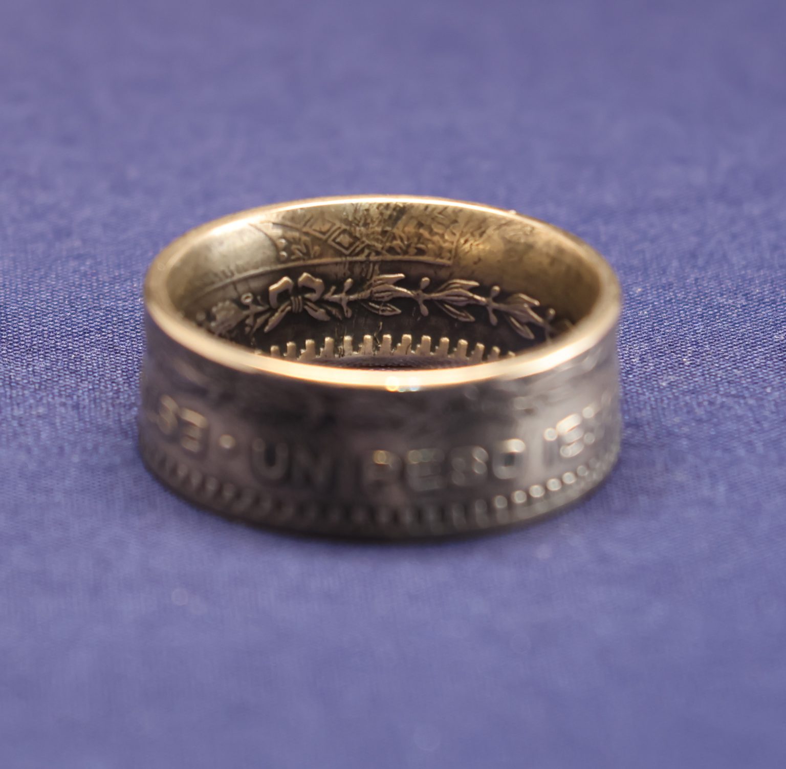 Mexican One Peso 10% Silver Coin Ring - SouthWind Coin Rings