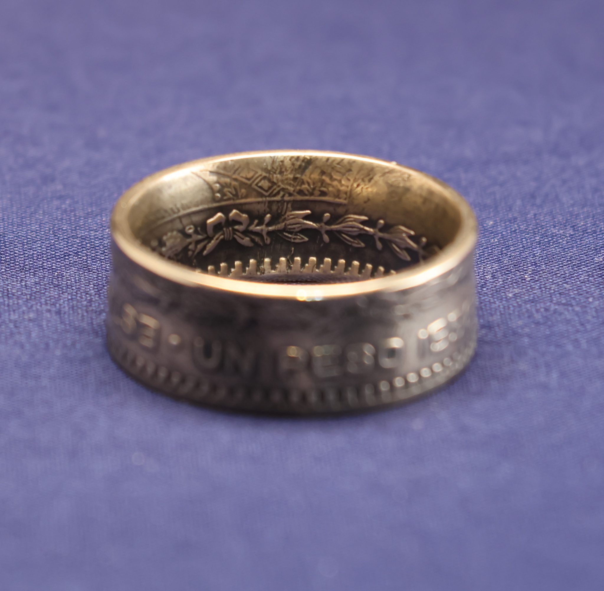 Mexican One Peso 10% Silver Coin Ring - SouthWind Coin Rings
