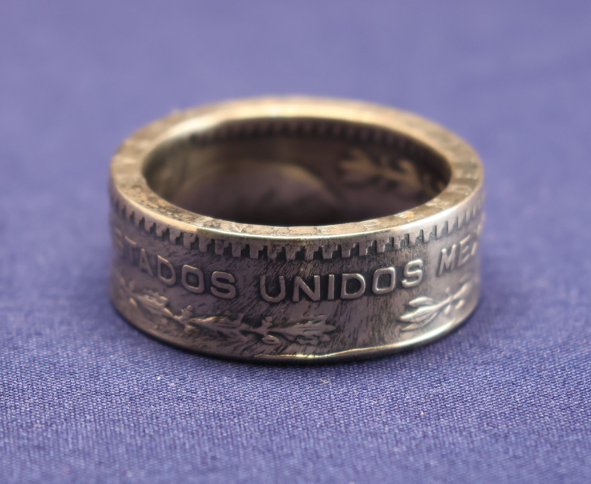 Mexican One Peso 10% Silver Coin Ring - SouthWind Coin Rings