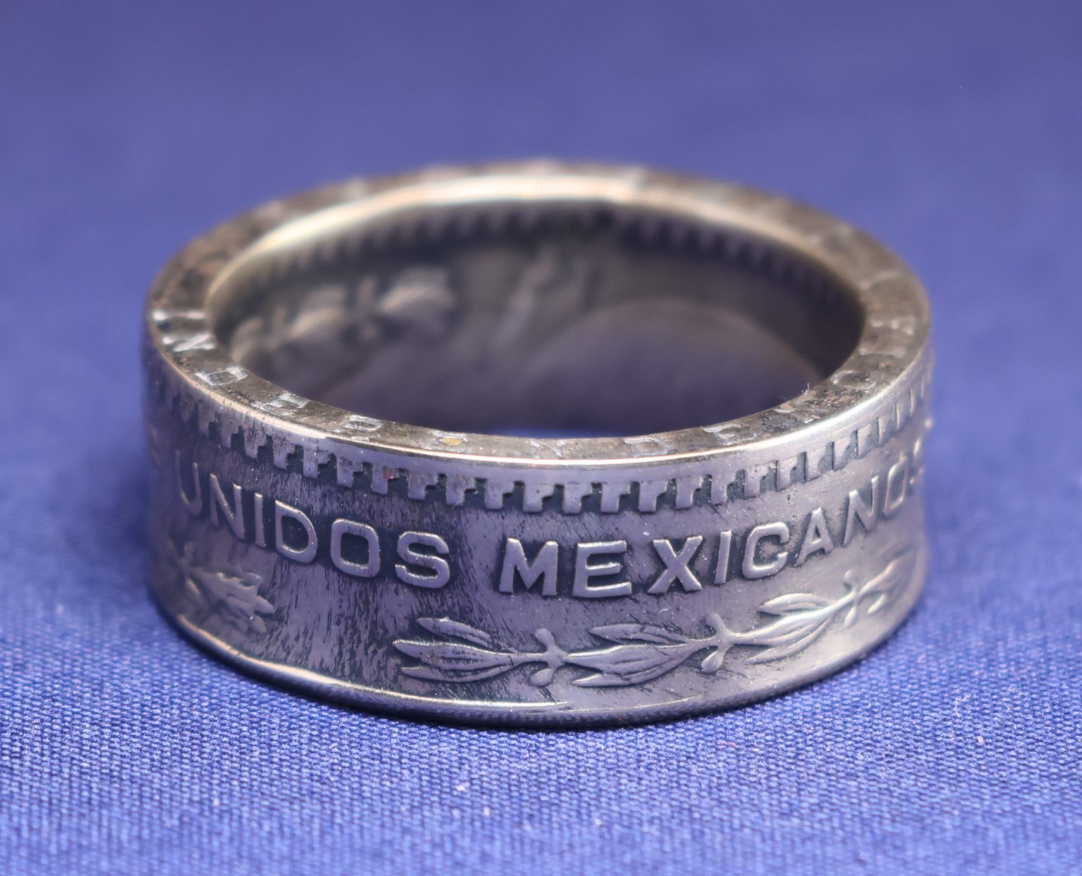 Mexican One Peso 10% Silver Coin Ring - SouthWind Coin Rings