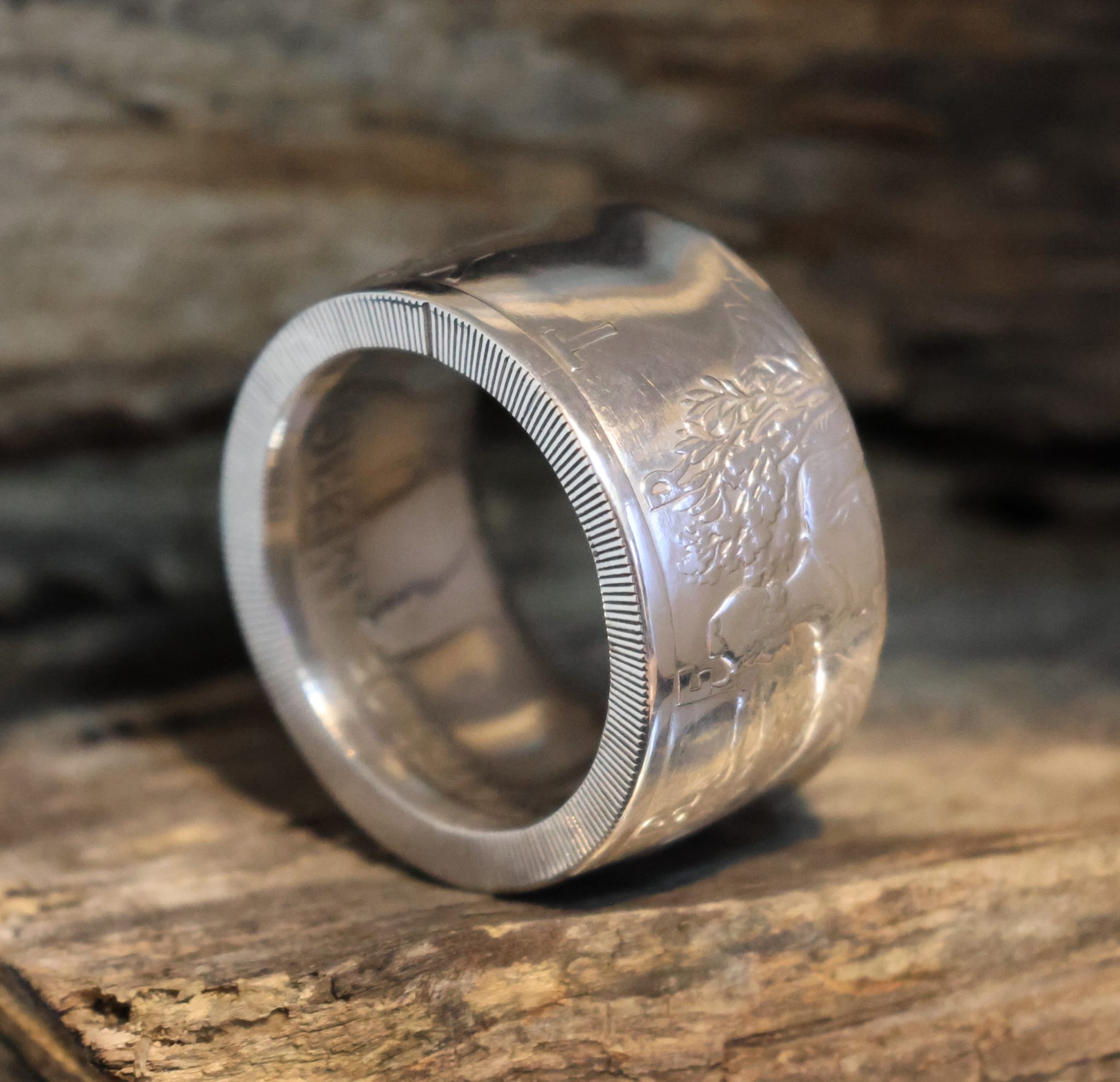 Mexican One Peso 10% Silver Coin Ring - SouthWind Coin Rings